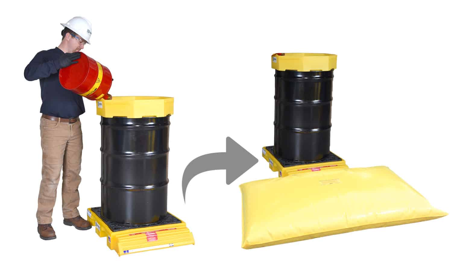 Spill Decks vs. Spill Pallets for 55-Gallon Drums - SpillContainment.com